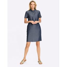 Heine Damen Shirtkleid "Kleid"dunkelblau, Gr. 40, unifarben, 100% Lyocell, Kleider