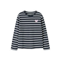 name it Shirt 'NKFTENISA' M&auml;dchen Gr&ouml;&szlig;e 134/140 nachtblau / rosa / wei&szlig;