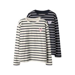 name it Shirt 'NKFTENISA' M&auml;dchen Gr&ouml;&szlig;e 158/164 marine / helllila / altrosa / offwhite