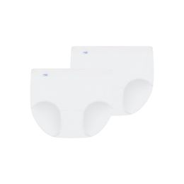 Sloggi Damen Midislip "Basic+", Gr. 40, wei&szlig;, Single Jersey, Obermaterial: 95% Baumwolle, 5% Elasthan, unifarben, Unterhosen, perfekter Sitz,