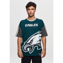 Recovered Damen T-Shirt "NFL Eagles Philadelphia Cut and Sew Midnight", blau, Gr. S, bedruckt, 100% Baumwolle, Shirts, f&uuml;r alle Philadelphia