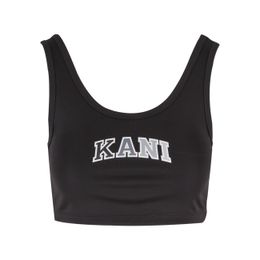 Karl Kani Herren Muskelshirt "Karl Kani Damen KW242-023-3 Karl Kani Small Serif Bustier Top"schwarz, Gr. XS, bedruckt, 77% Polyester, 23% Elasthan,