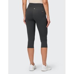 Venice Beach Damen Leggings "LEGGINGS 3/4 AMELIA", grau, Gr. L, Obermaterial: 75% Polyamid, 25% Elasthan, Hosen, 3/4-L&auml;nge, sportlicher Stil, aus