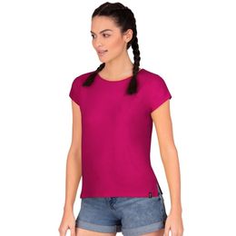 TRIGEMA Damen T-Shirt "TRIGEMA T-Shirt aus Viskose", pink, Basic, Gr. XL, 94% Viskose, 6% Elasthan, Shirts