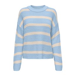 Jacqueline de Yong JDY Pullover 'JDYJUSTY' Damen Gr&ouml;&szlig;e XS hellblau / naturwei&szlig;