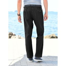 Br&uuml;hl BR&Uuml;HL Herren Dehnbund-Jeans, schwarz, Gr. 48, unifarben, 98% Baumwolle, 2% Elasthan, Jeans