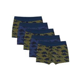 bonprix Kinder Boxershorts, Gr. 140, blau, Obermaterial: 95% Baumwolle, 5% Elasthan, Unterhosen