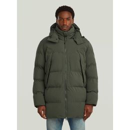 G-Star Raw Parka G-STAR "G-Whistler Padded Hooded Parka 2.0", Damen, Gr. L, asfalt, Obermaterial: 50% Polyester, 50% Polyester, Jacken Parka