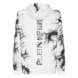 Plein Sport Herren Windbreaker "Splash"01, wei&szlig;, Gr. XXXL, Obermaterial: 100% Polyester. Futter: 100% Polyester, Jacken