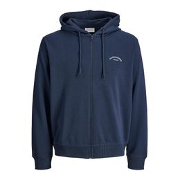 Jack & Jones Plus Jack & Jones Plus Zip-Up Hoodie 'JJCollege' male Blue size XXL