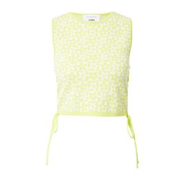 florence by mills exclusive for ABOUT YOU Top 'Flower Child ' Damen Gr&ouml;&szlig;e XL neongr&uuml;n / wei&szlig;