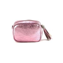 Marlon Leder-Umh&auml;ngetasche in Rosa - (B)20 x (H)14 x (T)7 cm - 65% | Damen-taschen