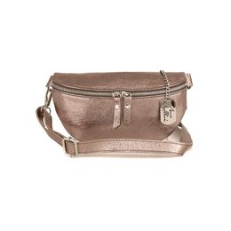 Anna Morellini Leder-Gürteltasche "Agnese" in Bronze - (B)23 x (H)15 x (T)1 cm - 77% | Damen-koffer-reisegepaeck