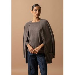 Perfect Cashmere Kaschmir-Cardigan "Pearl" in Taupe - 58% | Größe S | Damen-pullover-cardigans