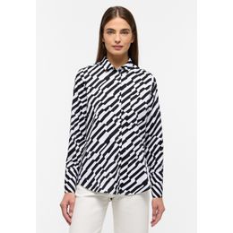 Hemdbluse Eterna "REGULAR FIT", Damen, Gr. 38, schwarz, 100% Baumwolle, Blusen Hemdbluse