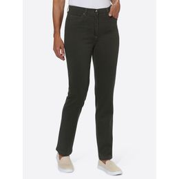Casual Looks Damen 5-Pocket-Jeans, gr&uuml;n, Gr. 195, unifarben, 98% Baumwolle, 2% Elasthan, Jeans