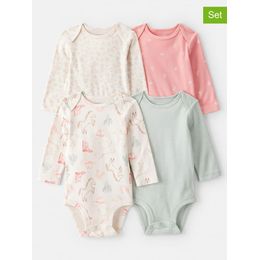 Carter's carter's 4er-Set: Bodys in Creme/ Rosa/ Grün - 51% | Größe 74 | Baby-bodys