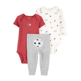 carter's 3tlg. Outfit in Grau/ Rot/ Weiß - 54% | Größe 68 | Baby-bodys