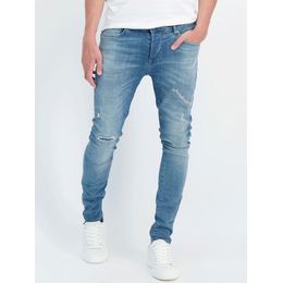 Cars Jeans Jeans "Aron" - Skinny fit - in Blau - 44% | Gr&ouml;&szlig;e W33/L34 | Herren-plussize