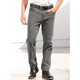 Marco Donati Herren 5-Pocket-Jeans, grau, Gr. 29, unifarben, 98% Baumwolle, 2% Elasthan, Jeans