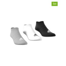 Adidas 3er-Set: Funktionssocken in Schwarz/ Grau/ Weiß - 35% | Größe L | Damen-outdoor-ausruestung