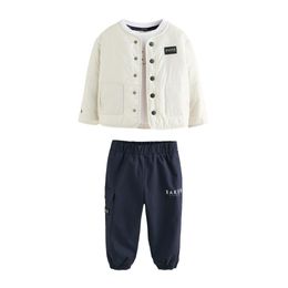 Baker By Ted Baker Set Jungen Gr&ouml;&szlig;e 62 ecru / dunkelblau / wei&szlig;