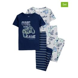 Carter's carter's 2er-Set: Pyjamas in Dunkelblau/ Grau - 22% | Größe 122 | Kinder-waesche