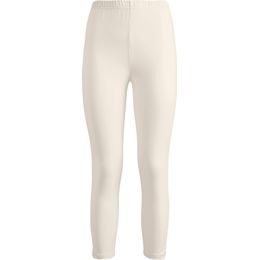 Damen Leggings mit Raffung am Bein ecru, Gr&ouml;&szlig;e 56