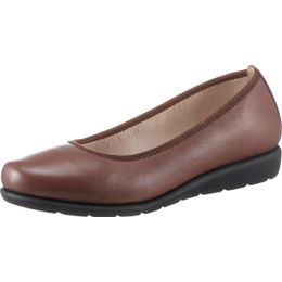Damen Ballerina cognac, Gr&ouml;&szlig;e 39