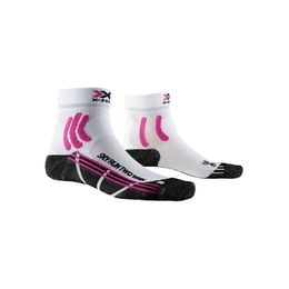 X-Bionic Laufsocken "Sky Run Two" in Weiß/ Schwarz/ Pink - 53% | Größe 35-36 | Damen-outdoor-ausruestung