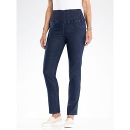 Classic Basics Damen Bequeme Jeans, blau, Gr. 38, unifarben, 81% Baumwolle, 17% Polyester, 2% Elasthan, Jeans