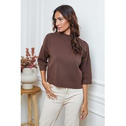 So Cachemire Pullover "Dylia" in Braun - 64% | Gr&ouml;&szlig;e S | Damen-pullover-cardigans