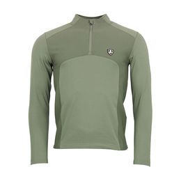 Peak Mountain Funktionslongsleeve "Calais" in Gr&uuml;n - 65% | Gr&ouml;&szlig;e L | Herren-sportshirts