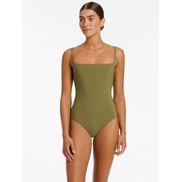 Jets Badeanzug in Khaki - 65% | Gr&ouml;&szlig;e XL | Damen-bademode