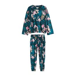 B By Ted Baker Pyjama 'Twosie' Damen Gr&ouml;&szlig;e 6XL cyanblau / gelb / rosa Winterkleid