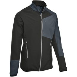 Maul Sport Softshelljacke "Hornspitze" in Schwarz/ Dunkelblau - 47% | Gr&ouml;&szlig;e 56 | Herren-outdoorjacken