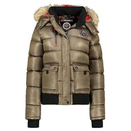 Geographical Norway Winterjacke "Bugs" in Khaki - 69% | Gr&ouml;&szlig;e M | Damenjacken