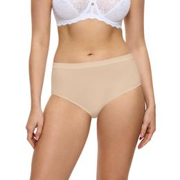 Triumph Damen Midislip "Sense of Modal", Gr. XL, beige, Single Jersey, Obermaterial: 87% Modal, 13% Elasthan, Unterhosen, mit h&ouml;herem Bund aus Modal,