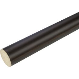 Gardinenstange Liedeco, L:120cm &Oslash;:2,8mm, braun, Holzwerkstoff, Gardinenstangen, Holzstab