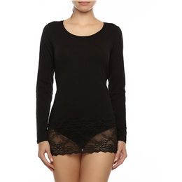 COTONELLA Longsleeve in Schwarz - 22% | Gr&ouml;&szlig;e L | Damen-tops