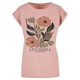 CLOUD 5IVE Damen T-Shirt "CLOUD 5IVE Ladies 77 Live Simple Tee"duskrose, Gr. XL, bedruckt, 100% Baumwolle, Shirts