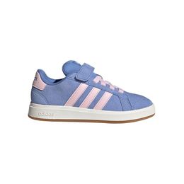 Adidas Leder-Sneakers "Grand Court 00s" in Hellblau/ Rosa - 40% | Größe 32 | Kindersneakers