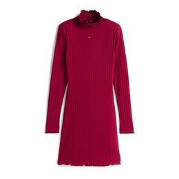 Tommy Jeans Kleid Damen Gr&ouml;&szlig;e 32 beere Winterkleid
