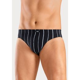 H.I.S. H.I.S Herren Slip, Gr. XXL, schwarz, Jersey, Obermaterial: 95% Baumwolle, 5% Elasthan, gestreift, Unterhosen, aus Baumwoll-Stretch
