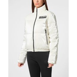 Plein Sport Damen Blouson "Bomberjacke", wei&szlig;, Gr. L, Obermaterial: 100% Polyester; Futter: 100% Polyester; F&uuml;llung: 100% Polyester, Jacken