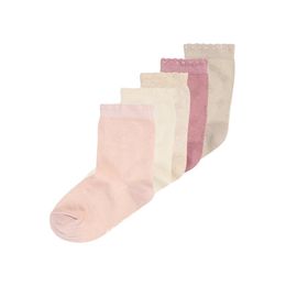 Minymo Socks girl Beige, Pink size 27-30