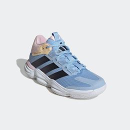 Damen Hallenschuh "COURT STABIL HALLEN", adidas Performance, Gr. 40, orange, Synthetik, Textil, Schuhe, besonders geeignet f&uuml;r Handball und Volleyball