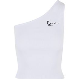 Karl Kani Damen Tanktop "Karl Kani Damen"wei&szlig;, Gr. L, 95% Baumwolle, 5% Elasthan, Shirts