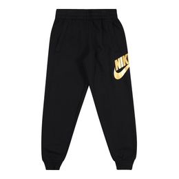 Nike Sportswear Hose 'Club Fleece' Jungen Gr&ouml;&szlig;e 122/128 gold / schwarz