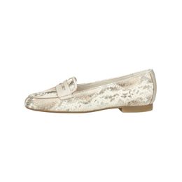 Paul Green Damen Mokassin "Paul Green Mokassin Glattleder", Gr. 38, beige, Glattleder, Schuhe
